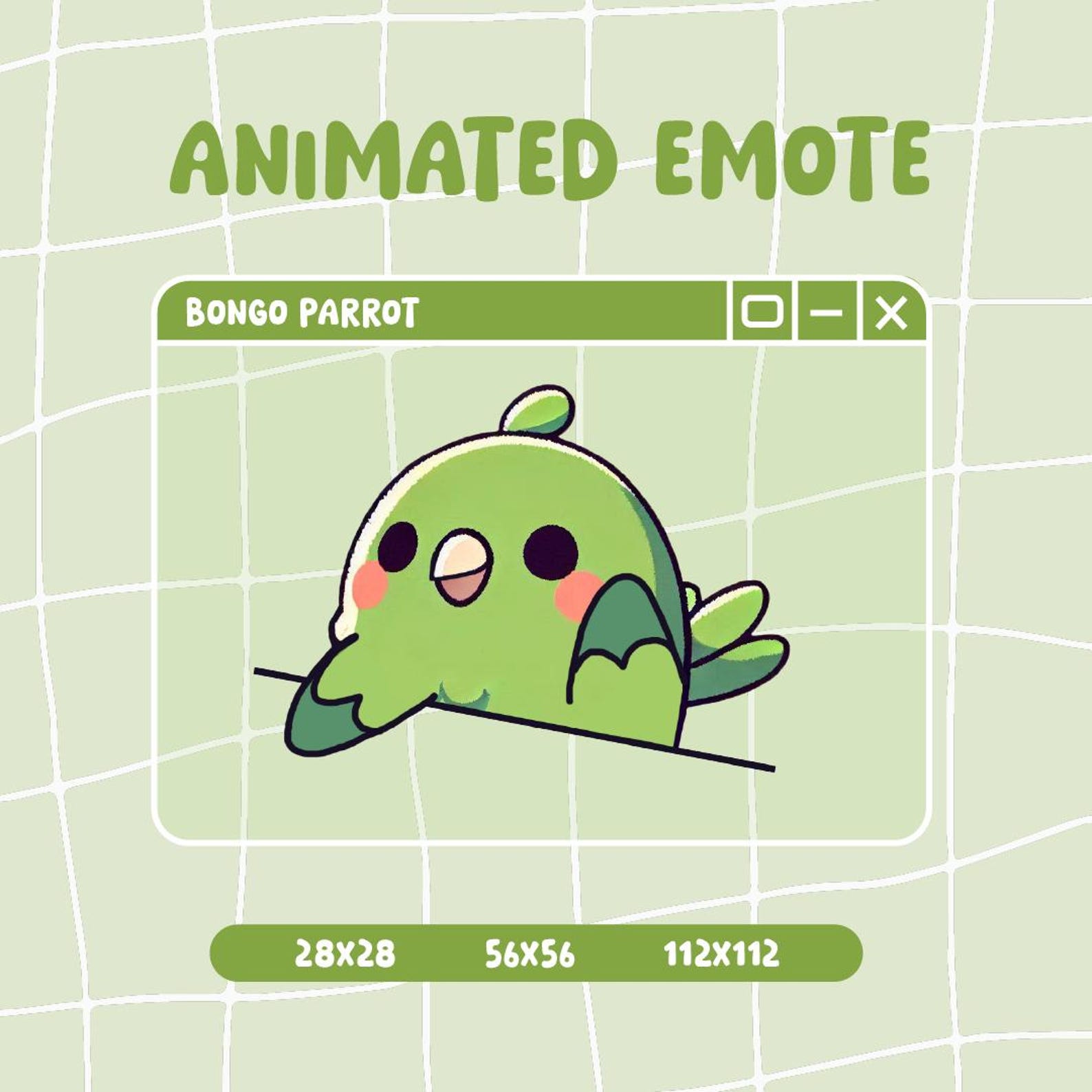 Bongo Parrot Emote / Animated Emote / Emotes for Twitch and Discord - Etsy