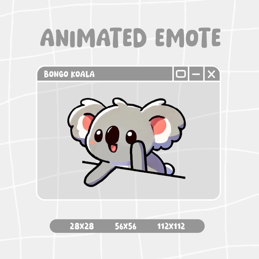 Bongo Koala Emote / Animated Emote / Emotes for Twitch and Discord - Etsy