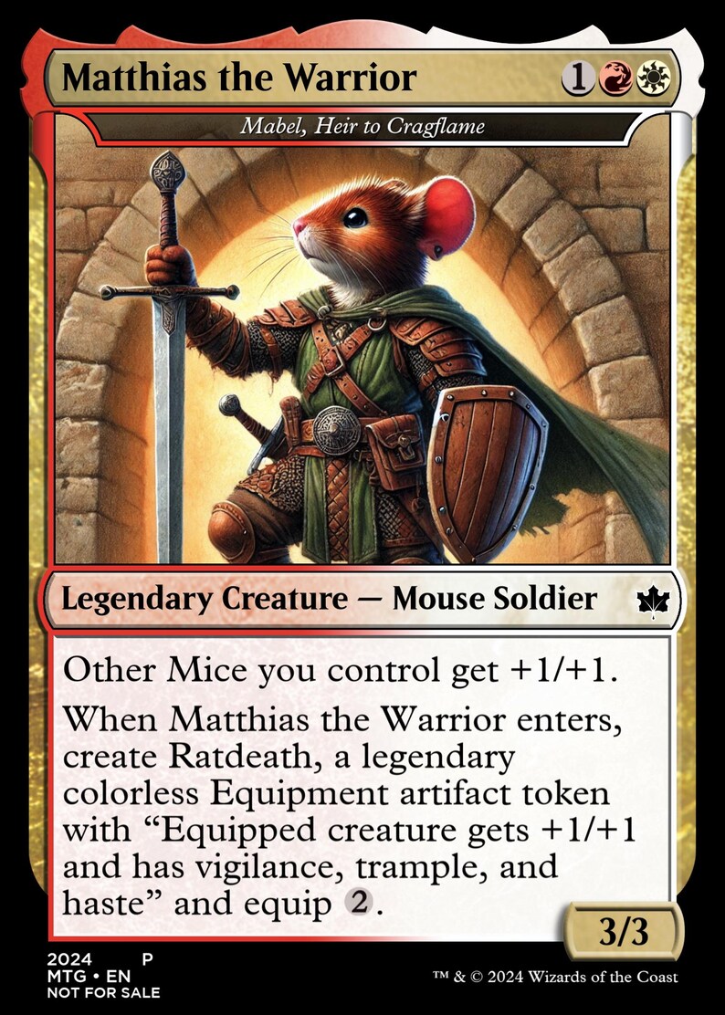 Custom Magic the Gathering Card - Etsy