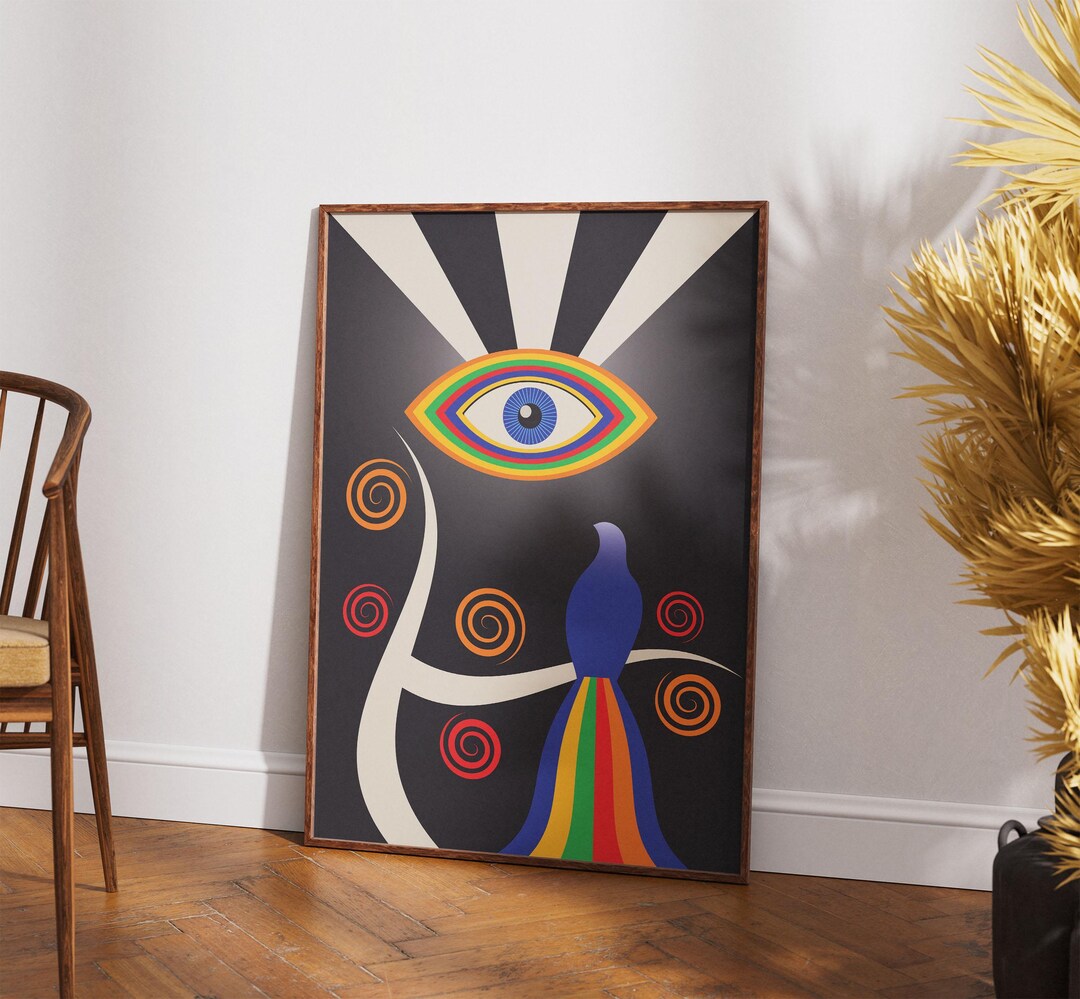 Unique Psychedelic Poster Design, Home Decor, Event Art, Original Wall ...