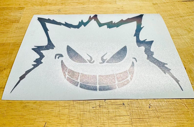 GENGAR Vinyl Decal Sticker, Sticker for Windshield, Windows, Bumper ...