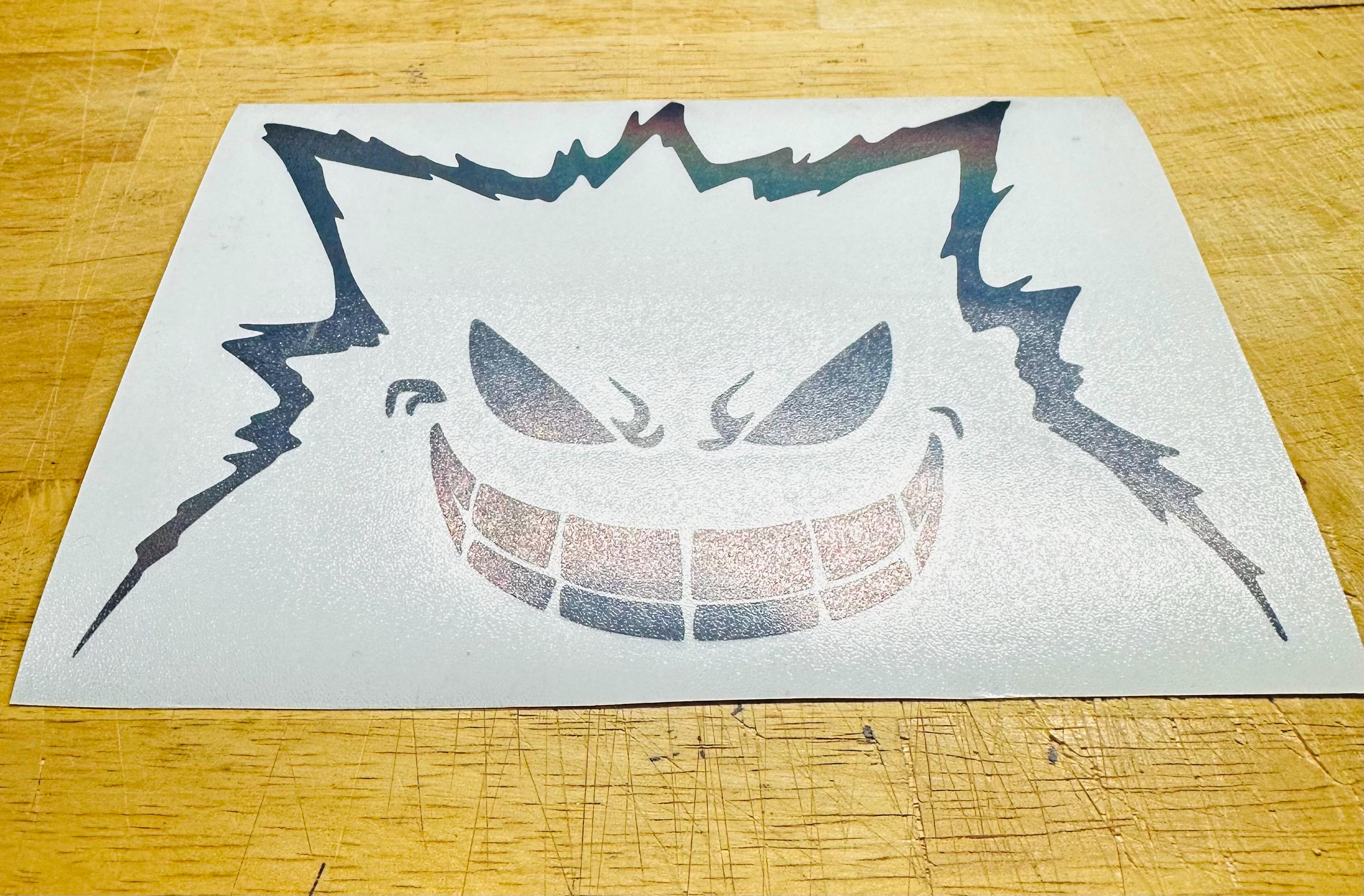 GENGAR Vinyl Decal Sticker, Sticker for Windshield, Windows, Bumper ...