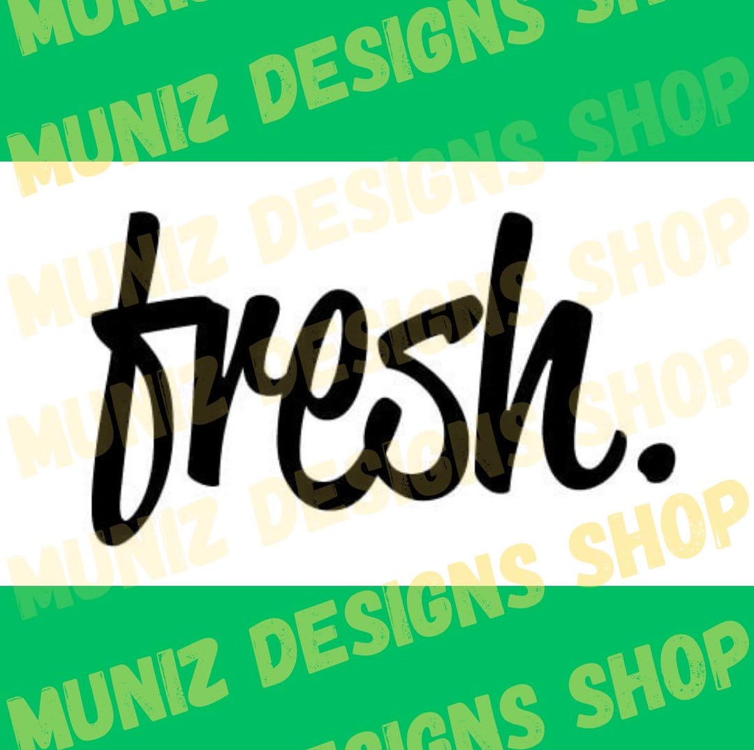 Fresh. Sticker, Vinyl Decal Sticker, Sticker for Windsheild, Windows ...