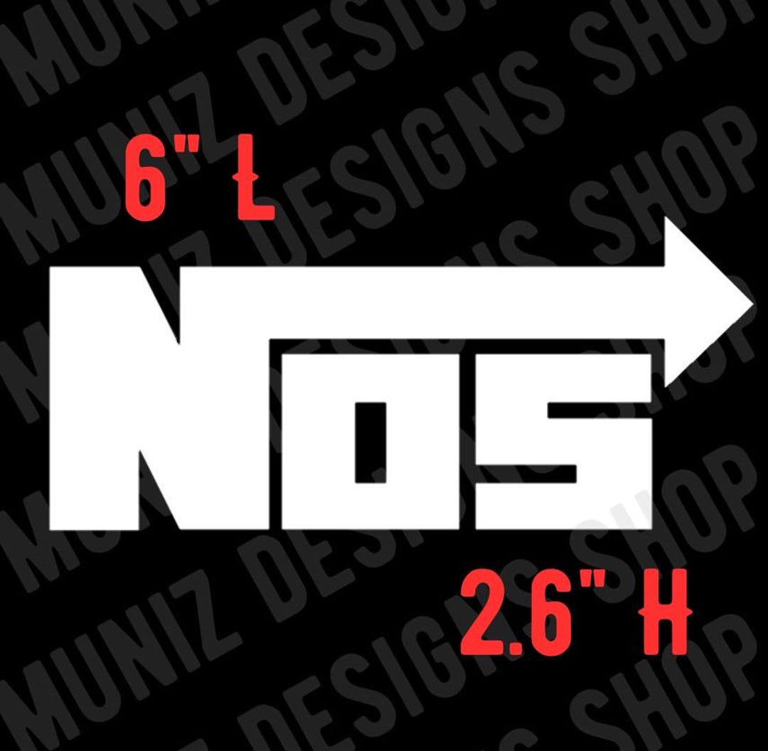 NOS Racing Sticker, Vinyl Decal Sticker, Sticker for Windsheild ...
