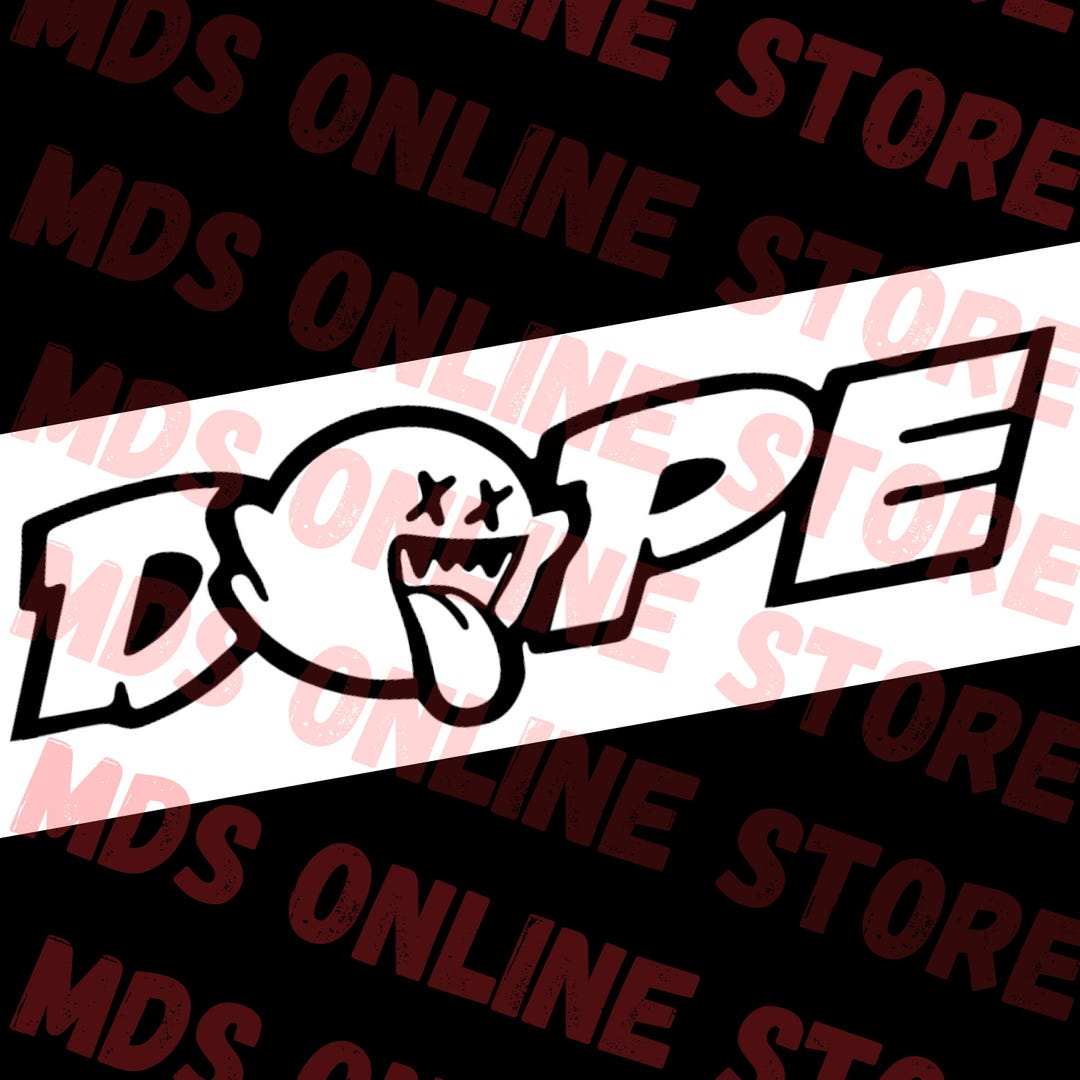 Big Boo DOPE Sticker, Vinyl Decal Sticker, Sticker for Car, Windows, or ...