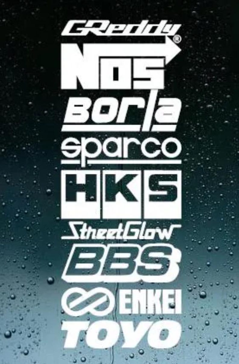 Racing Stickers Column, Vinyl Decal Sticker, Sticker for Windshield ...