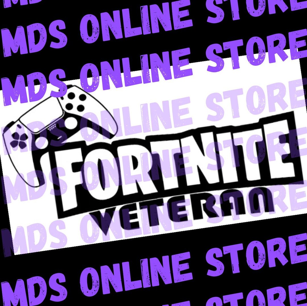 Fortnight Veteran Video Game Sticker, Vinyl Decal Sticker, Sticker for ...