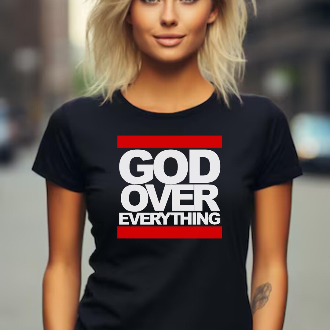 GOD Over Everything, Christian Shirt, Unisex Heavy Cotton T-shirt - Etsy