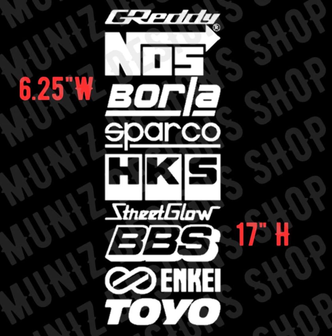 Racing Stickers Column, Vinyl Decal Sticker, Sticker for Windshield ...