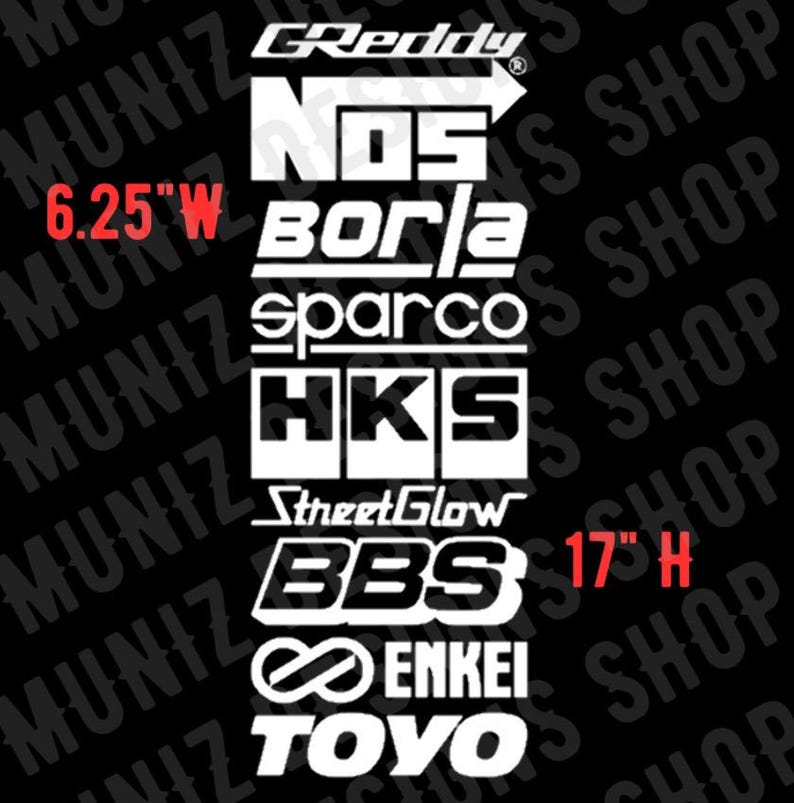 Racing Stickers Column, Vinyl Decal Sticker, Sticker for Windshield ...