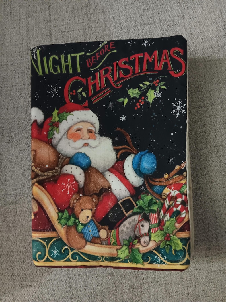 Vintage Night Before Christmas Fabric Book Written by Susan Wingert - Etsy