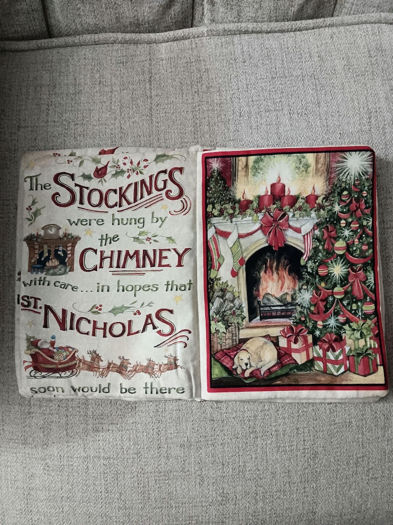 Vintage Night Before Christmas Fabric Book Written by Susan Wingert - Etsy