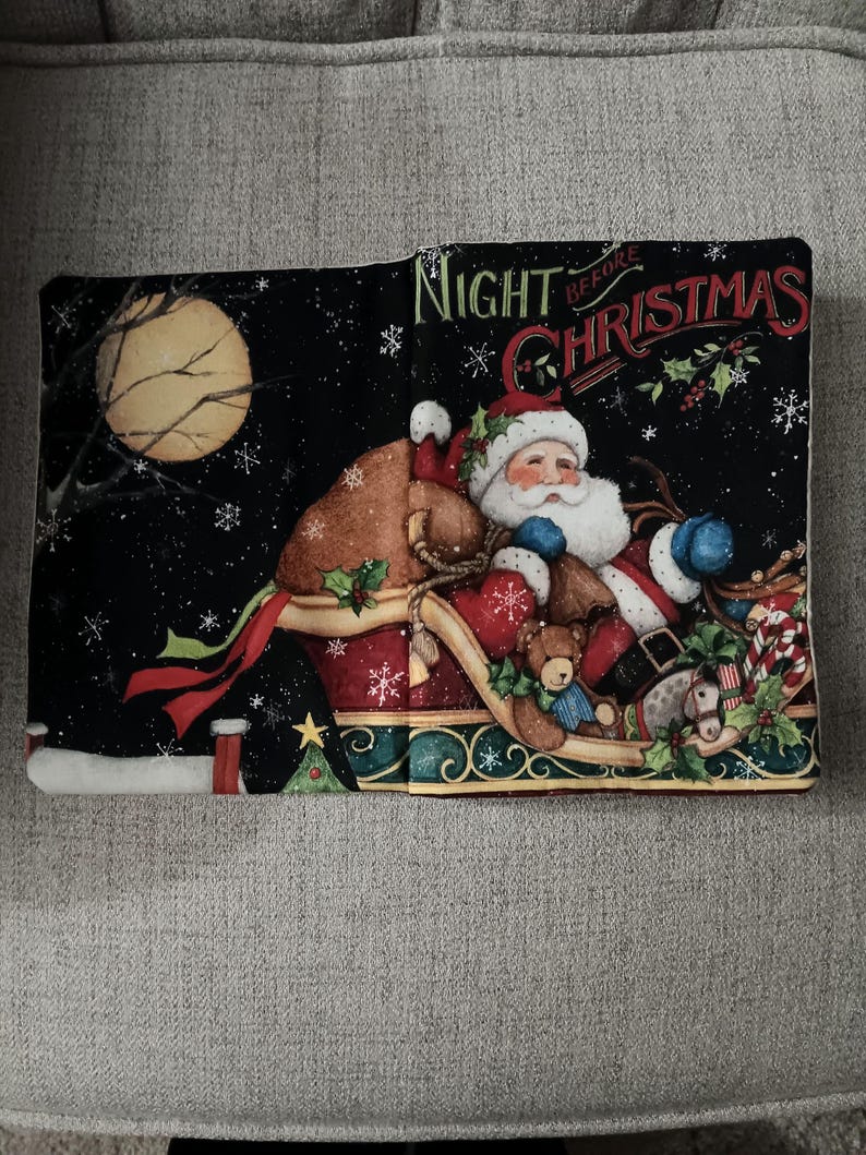 Vintage Night Before Christmas Fabric Book Written by Susan Wingert - Etsy