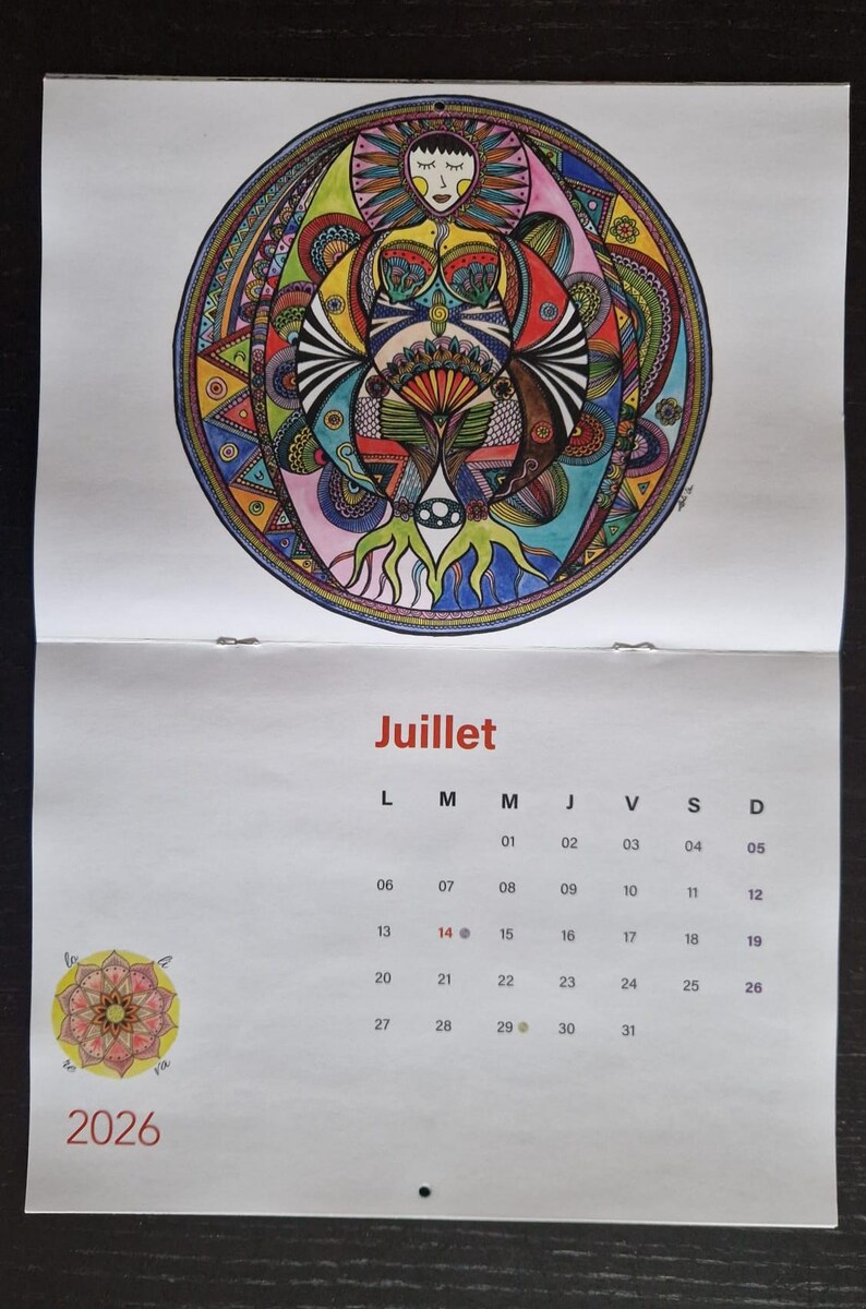 2026 Wall Calendar - Bright Artist, Joyful, Original, Positive ...