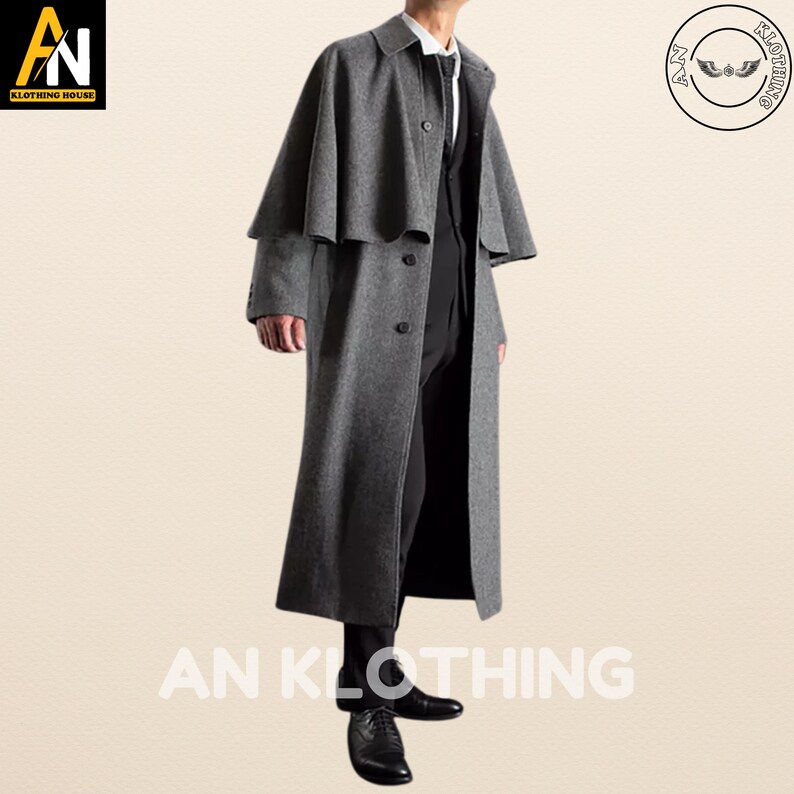 Handmade Inverness Cape Coat – A Custom Made Wool Overcoat With A ...