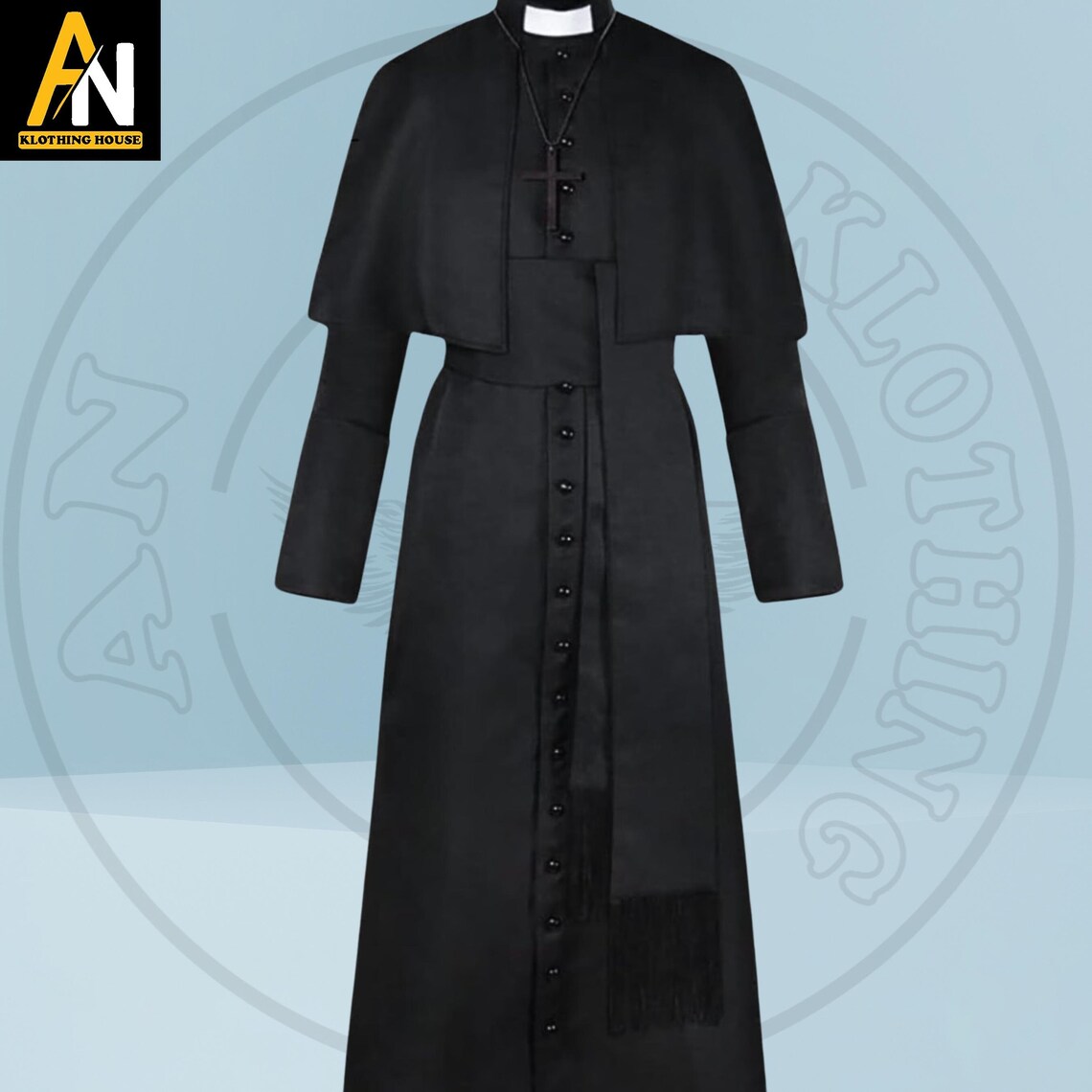 AN Klothing Special Custom Bishop Clergy Cassock Traditional Roman ...