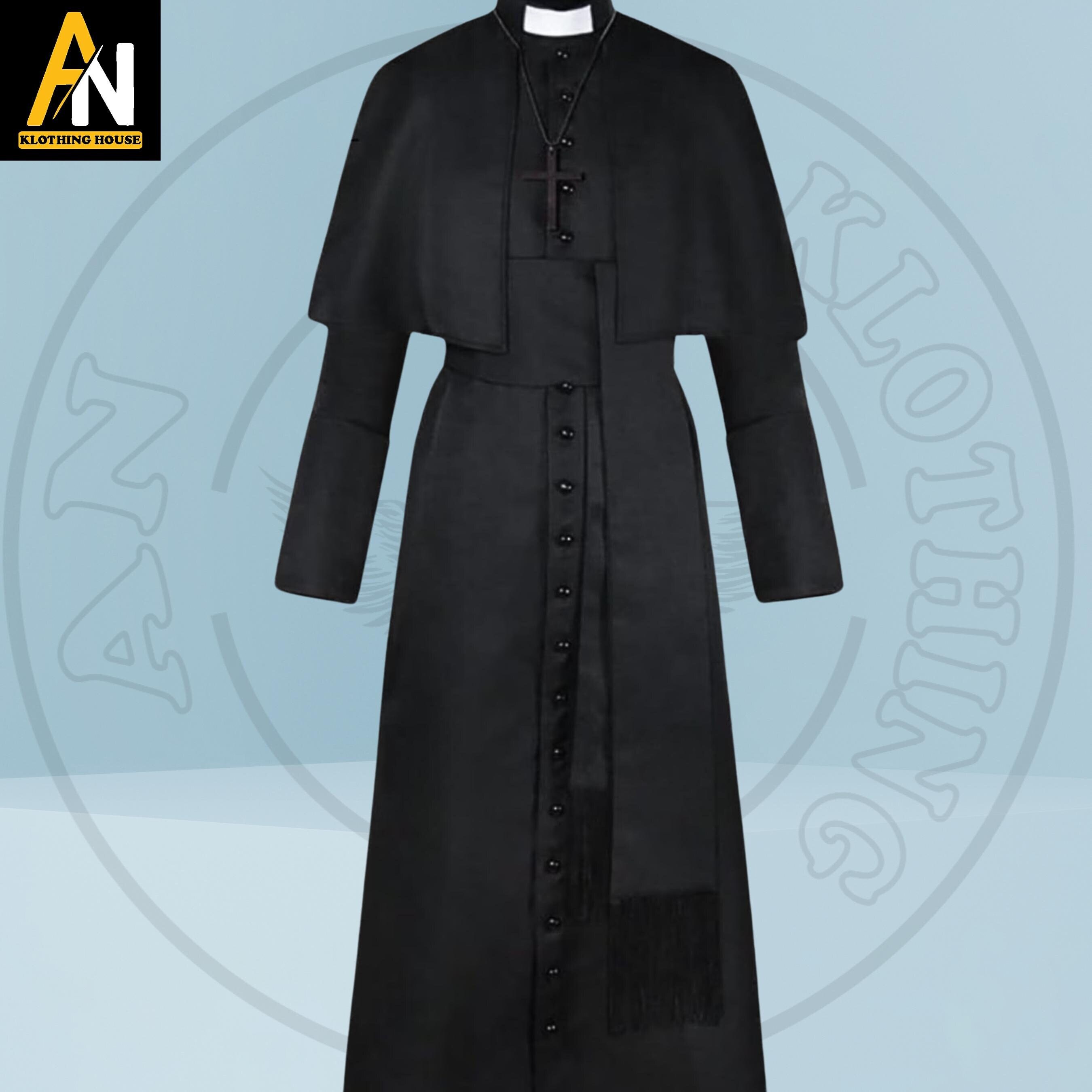 AN Klothing Special Custom Bishop Clergy Cassock Traditional Roman ...