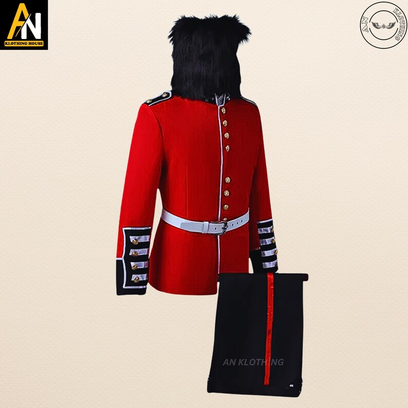 British Uniform Royal Guard Soldier Costume Mens Fancy Dress Outfit ...