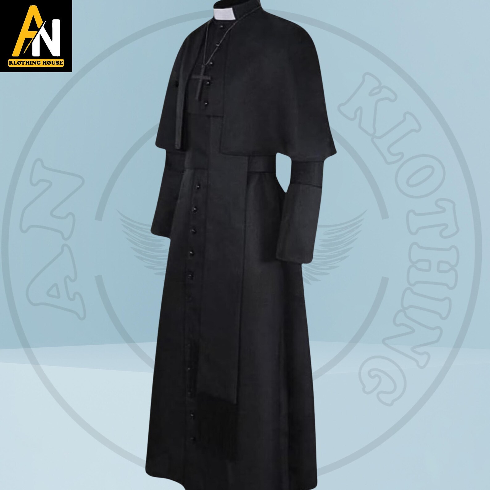 AN Klothing Special Custom Bishop Clergy Cassock Traditional Roman ...