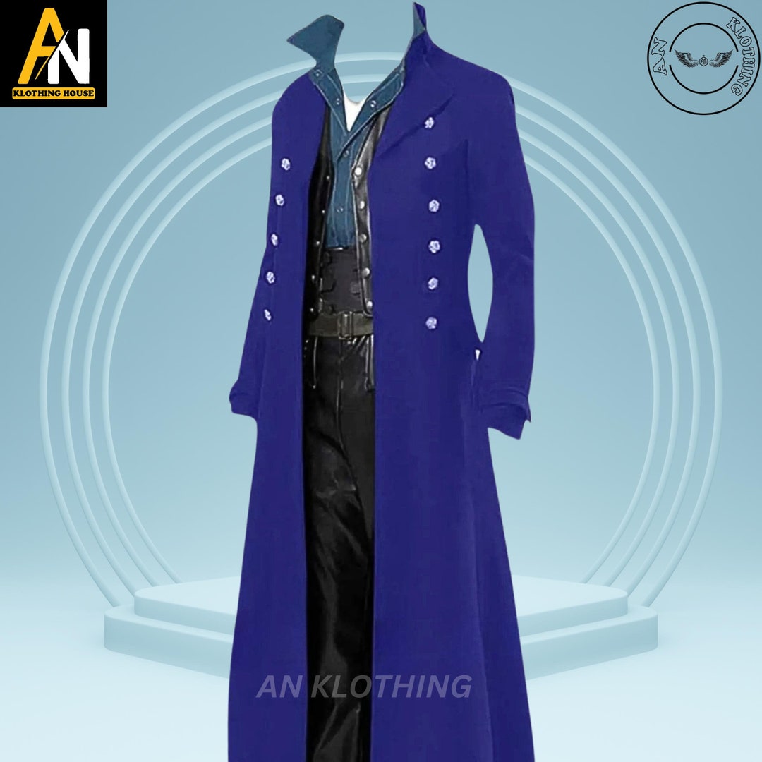 Men's New Wool | Gothic Frock Coat | Cosplay Halloween Tailcoat ...