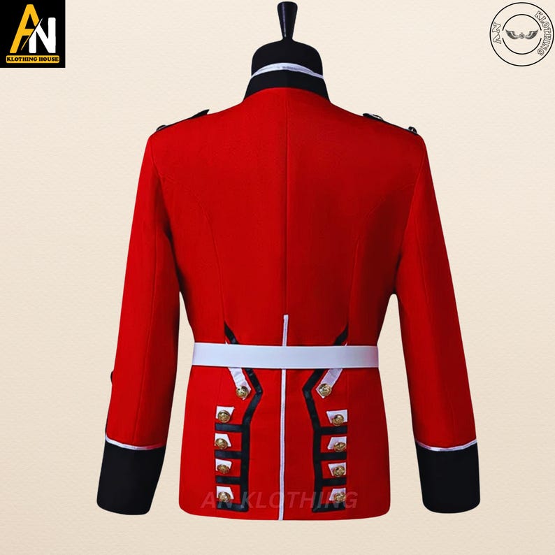 British Uniform Royal Guard Soldier Costume Mens Fancy Dress Outfit ...