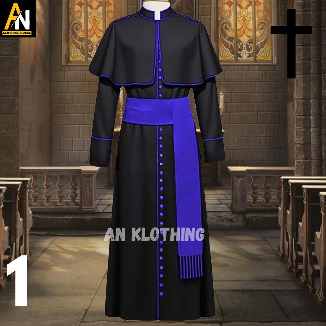 Limited Edition Catholic Priest Cassock - Traditional Clergy Vestment ...