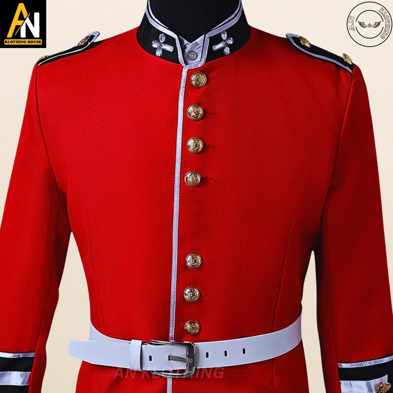 British Uniform Royal Guard Soldier Costume Mens Fancy Dress Outfit ...