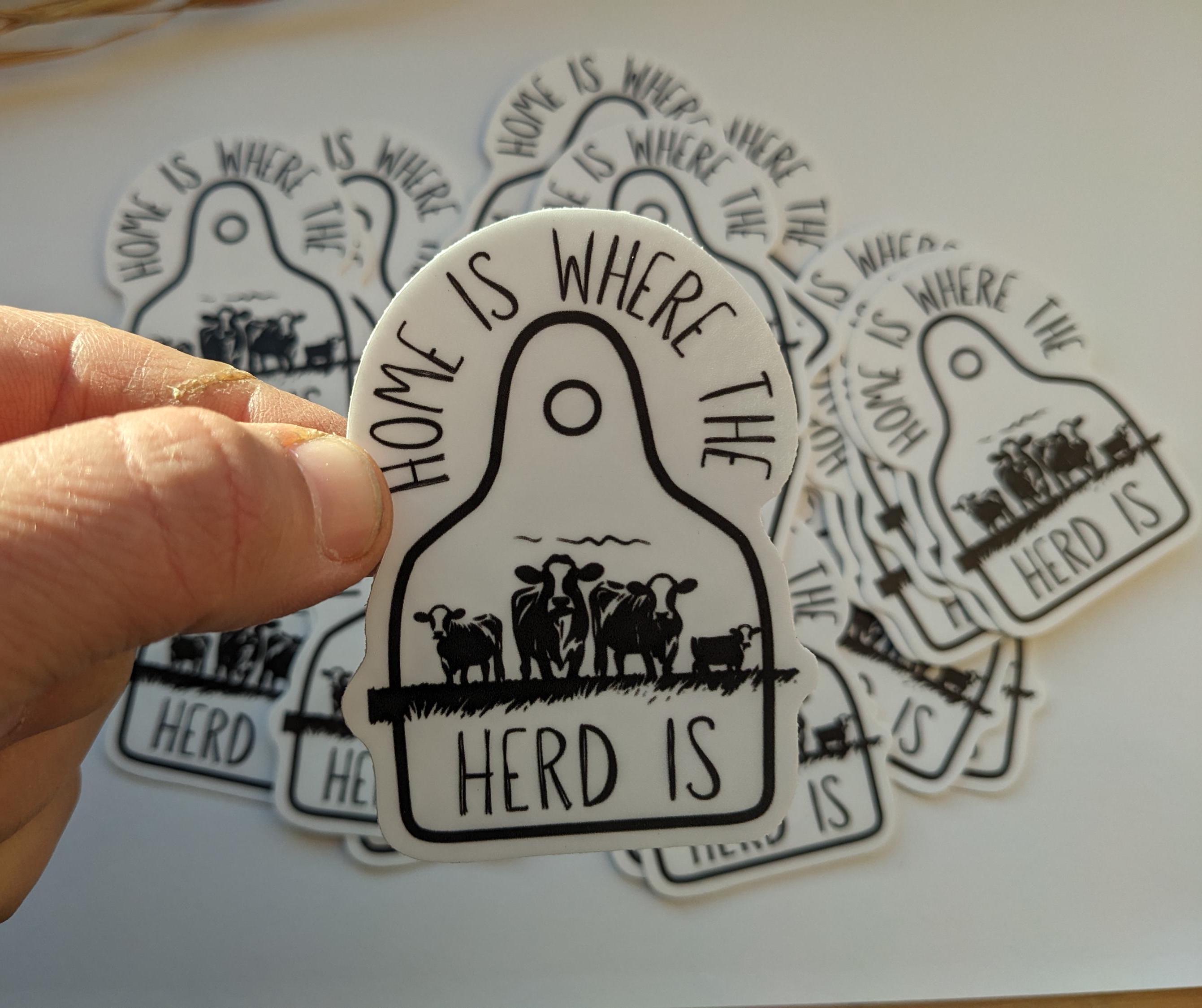 Cattle Sticker - Home is Where the Herd is Sticker - Planner Sticker ...