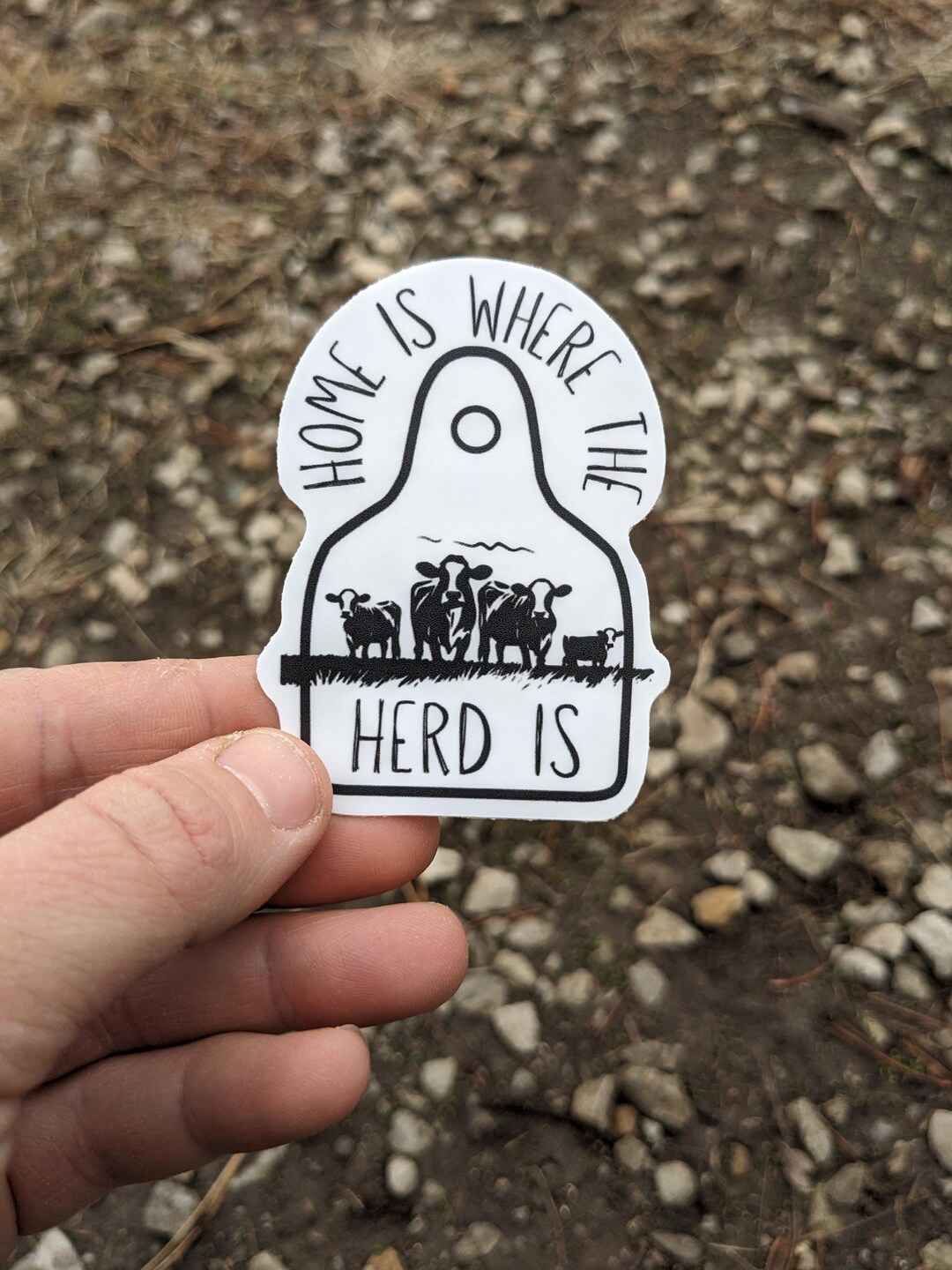 Cattle Sticker - Home is Where the Herd is Sticker - Planner Sticker ...