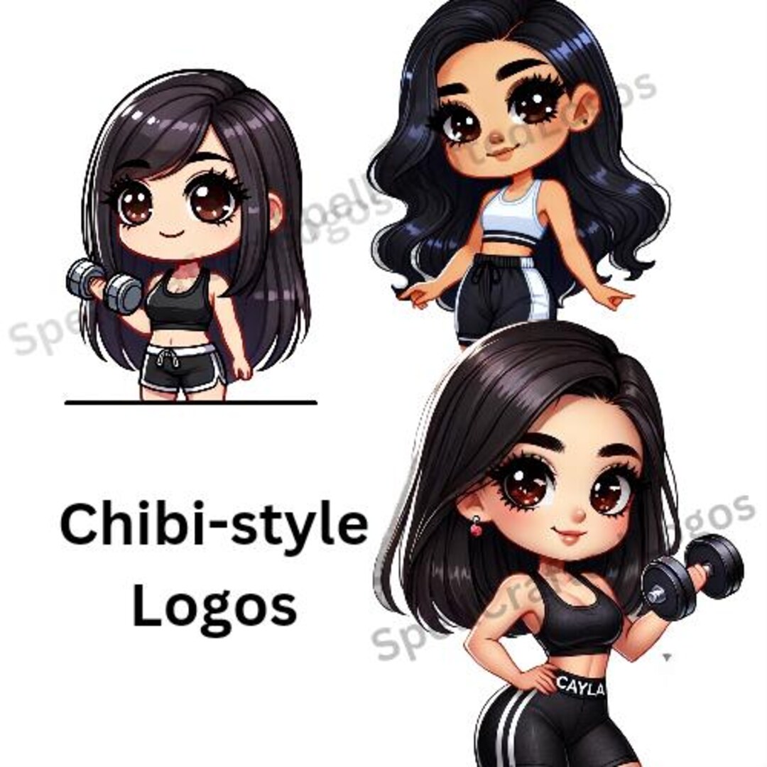 Chibi-style Logos, Anime Logos - Etsy