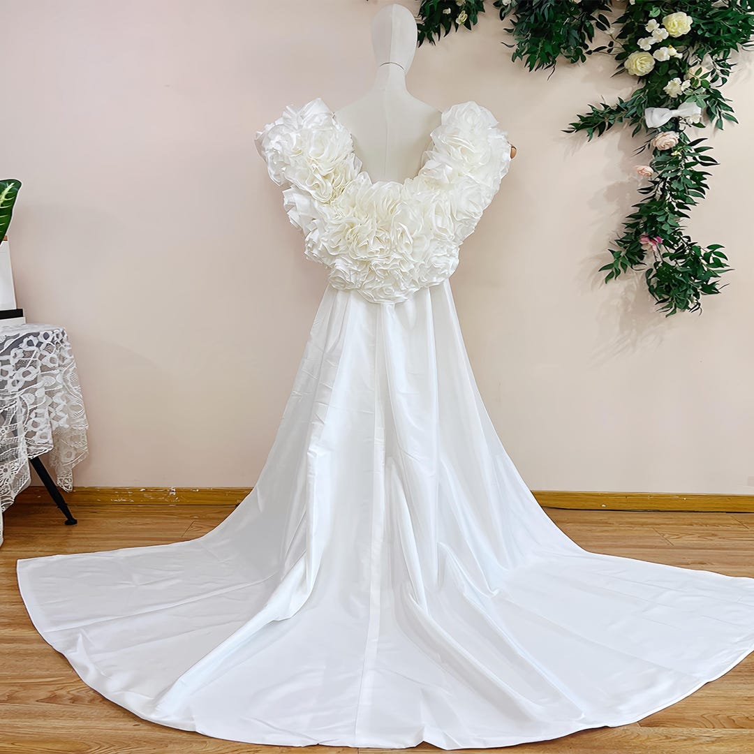 Handmade Bridal Wrap Removable Wedding Shawl Satin Bridal Arm Covering ...