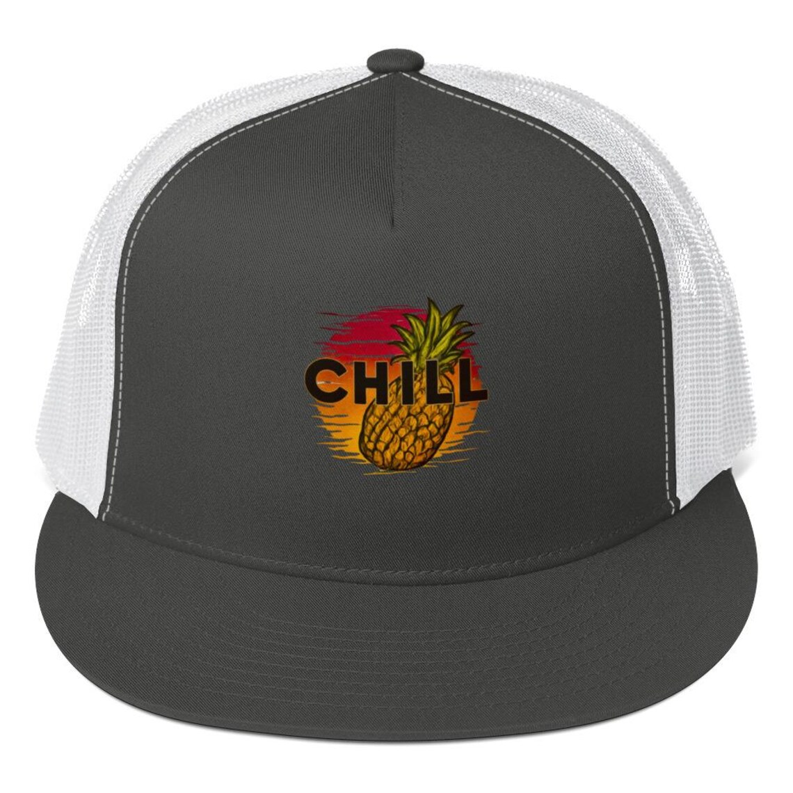 Pineapple Chill Trucker Cap - Etsy