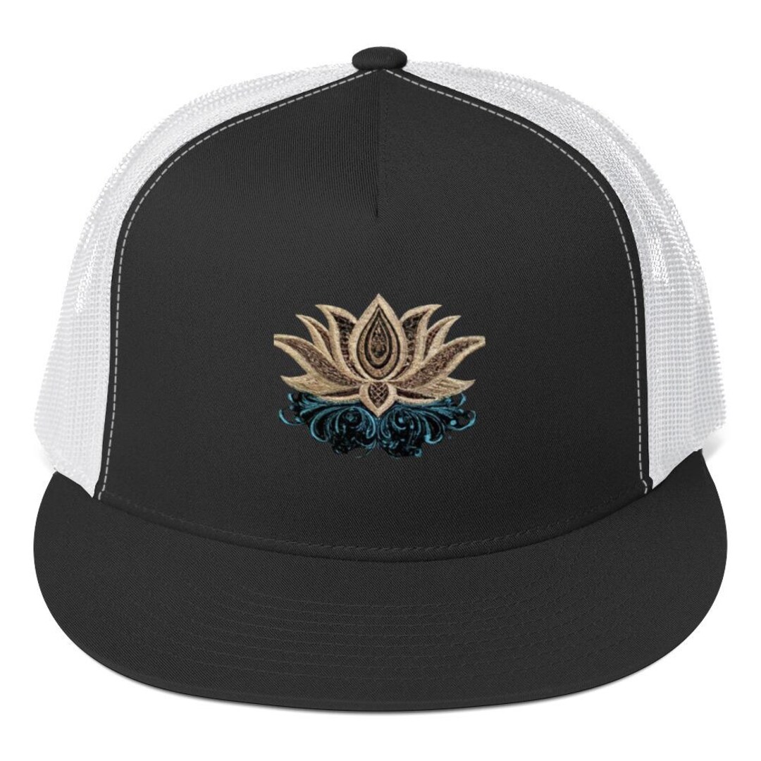 Lotus Trucker Cap - Etsy