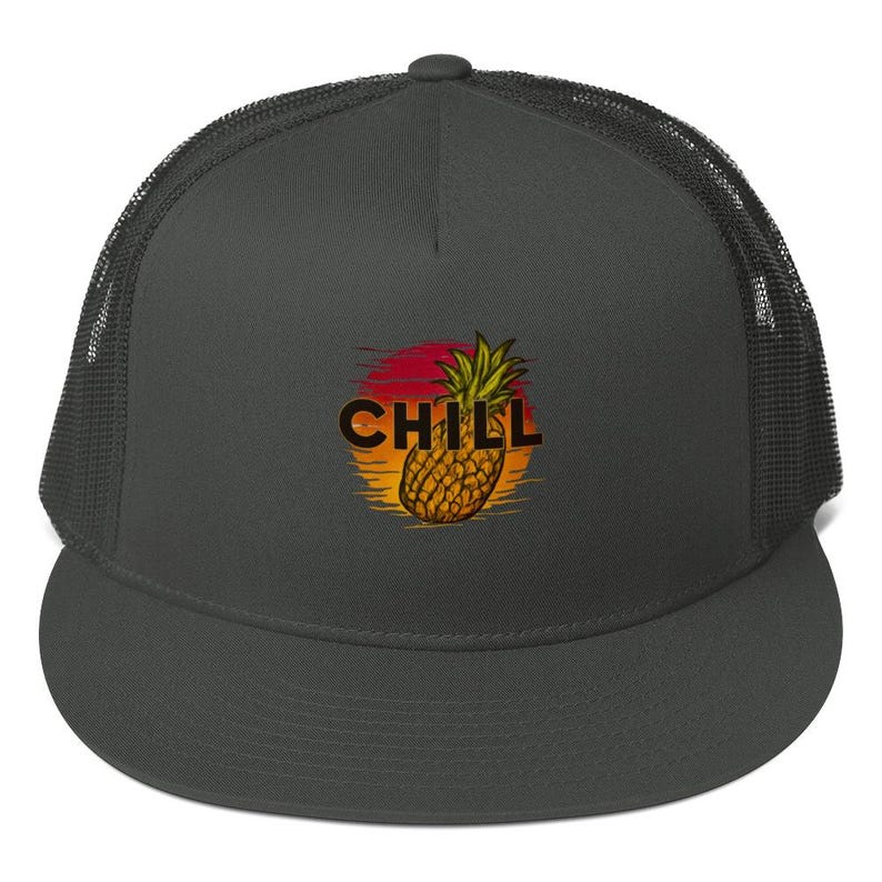Pineapple Chill Trucker Cap - Etsy