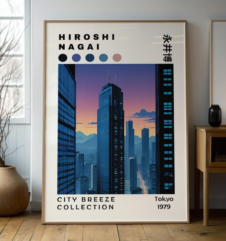 Digital Download Poster by Hiroshi Nagai, Retro Tropics Japanese ...