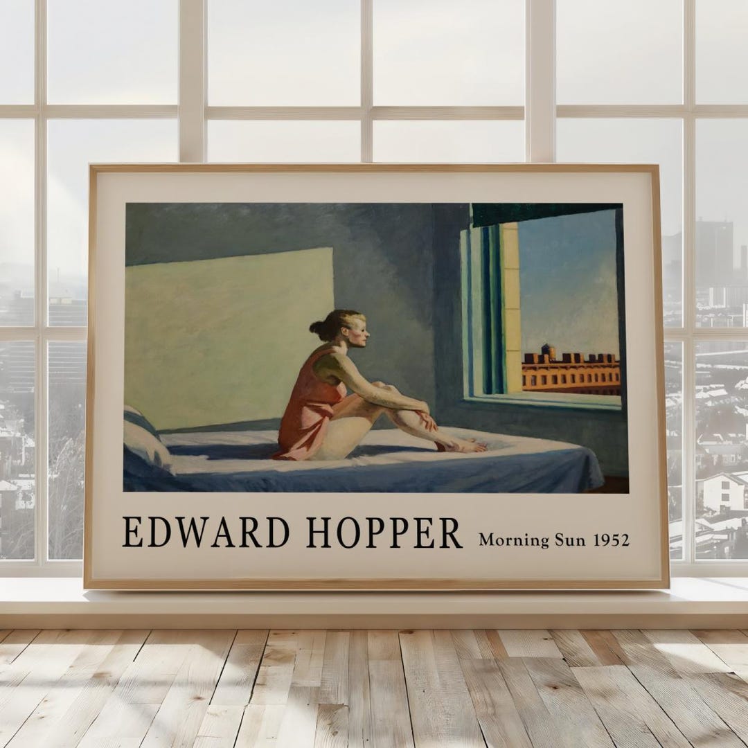 Edward Hopper Morning Sun, Exhibition Poster Artwork of Edward Hopper ...