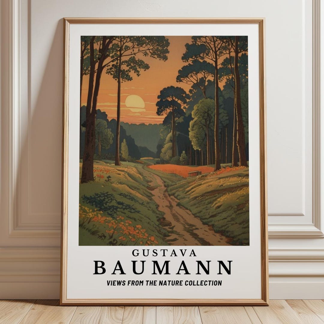 Gustave Baumann Artwork Poster, Printable Wall Art, Home Decor, Living ...