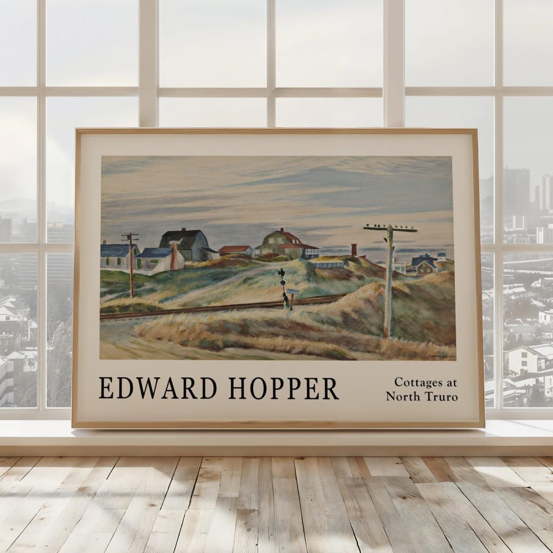 Edward Hopper Wall Art Print, Realism Art, Cottages at North Truro Art ...