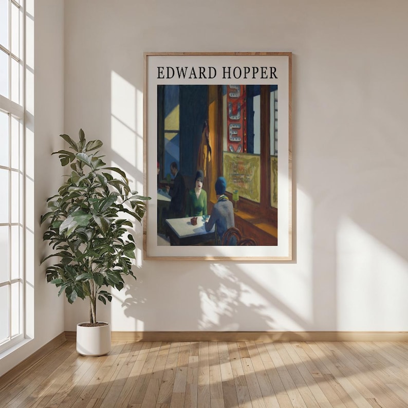 Edward Hopper Gallery Poster, Digital Download Art Print, Retro ...