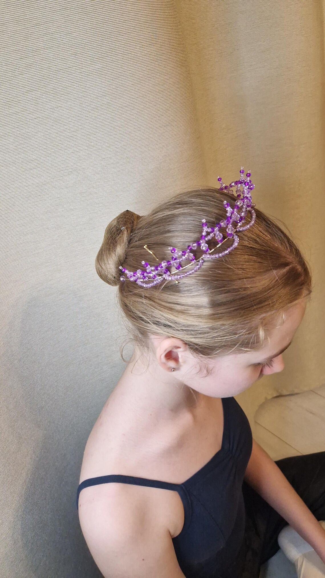 Ballerina Crown, Ballet Headpiece for Performance, Sparking Dancer Hair ...