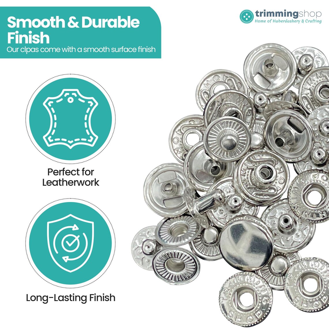 15mm S-spring Press Studs, Green Machine Compatible Die Set, 10 Sets - Etsy