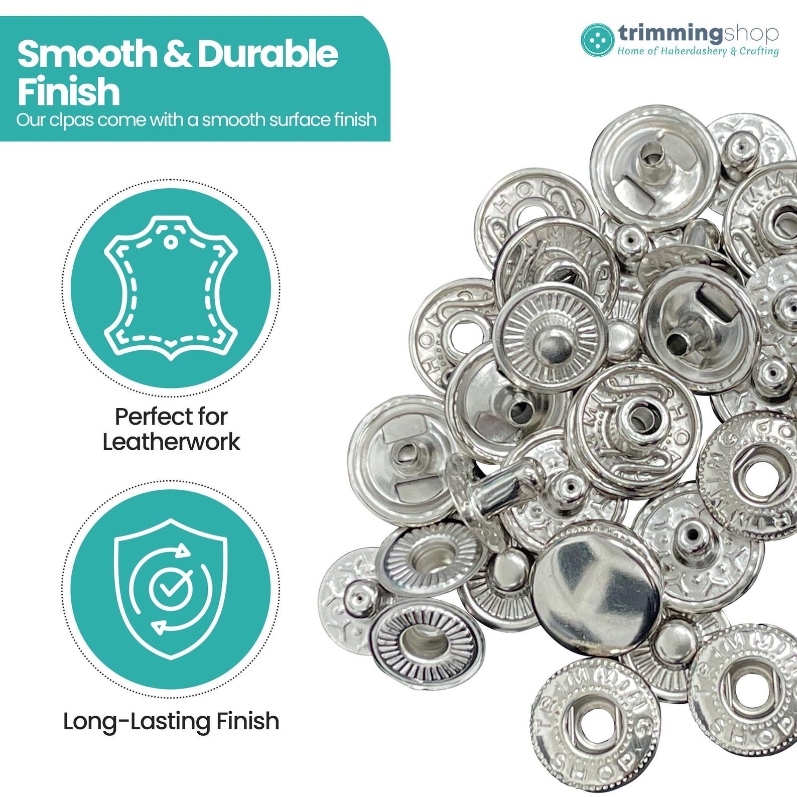 15mm S-spring Press Studs, Green Machine Compatible Die Set, 10 Sets - Etsy