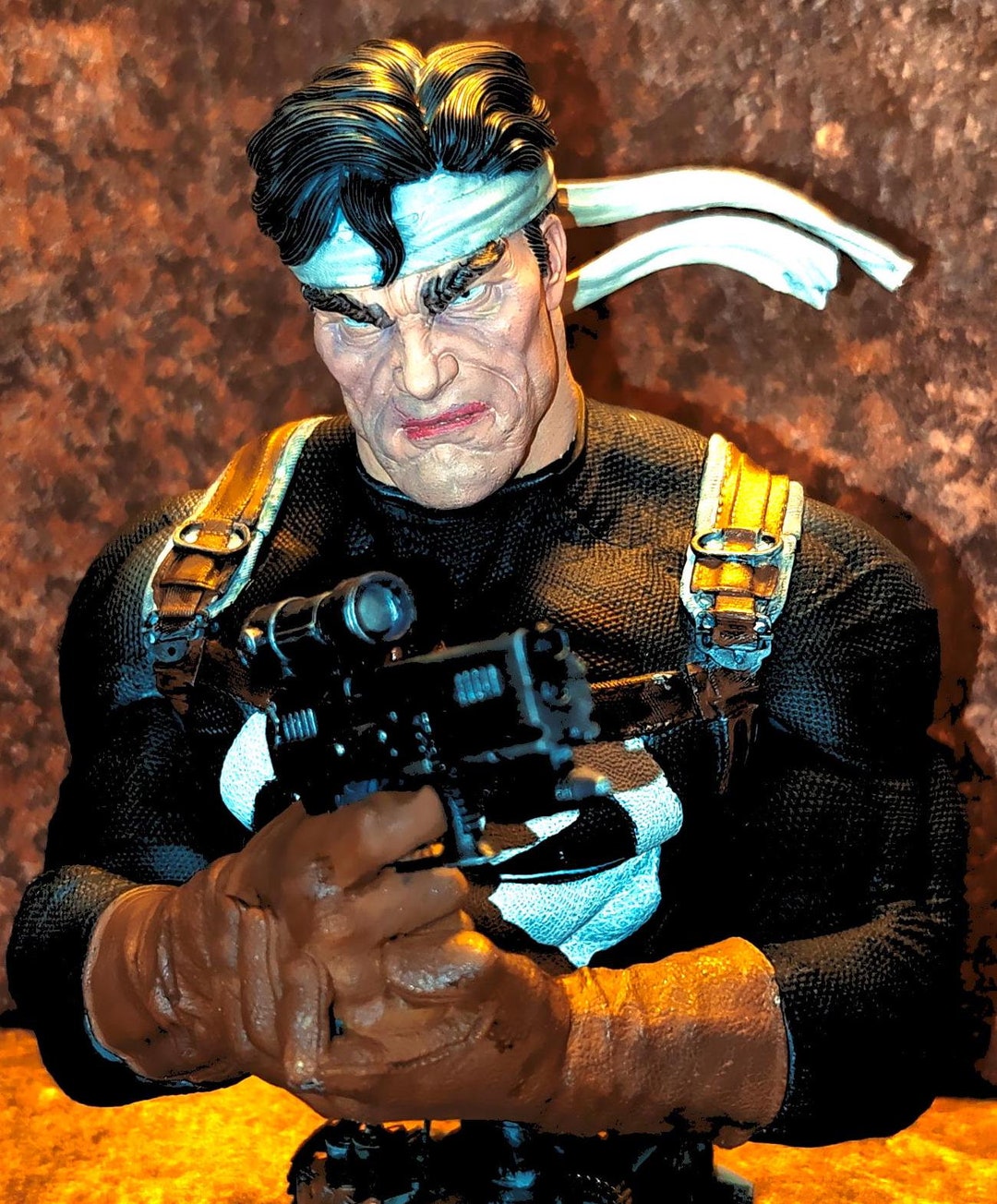 Punisher Figurine Fan Art. High Definition 3D Resin Bust of the ...