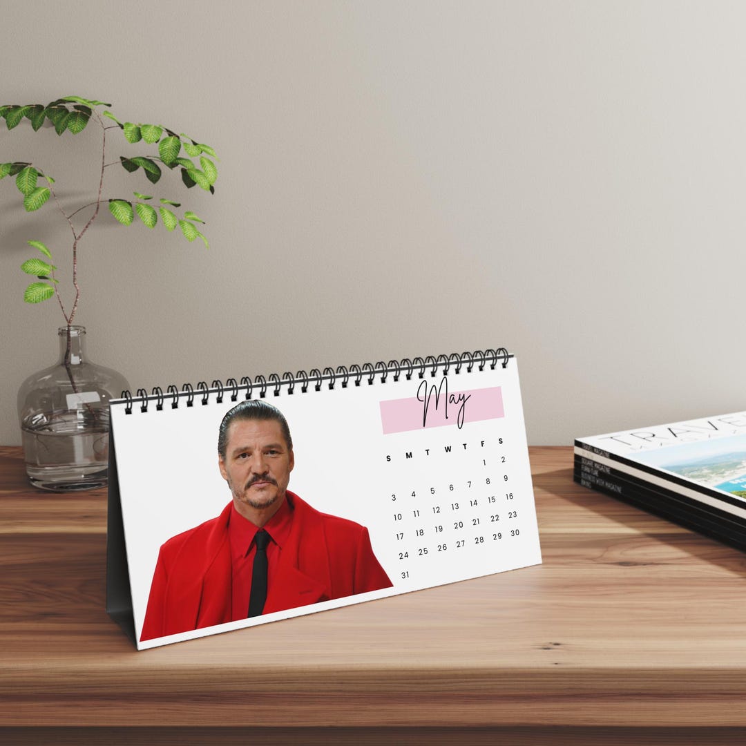 Pedro Pascal 2026 Desktop Calendar, Pop Culture Calendar, Actor ...