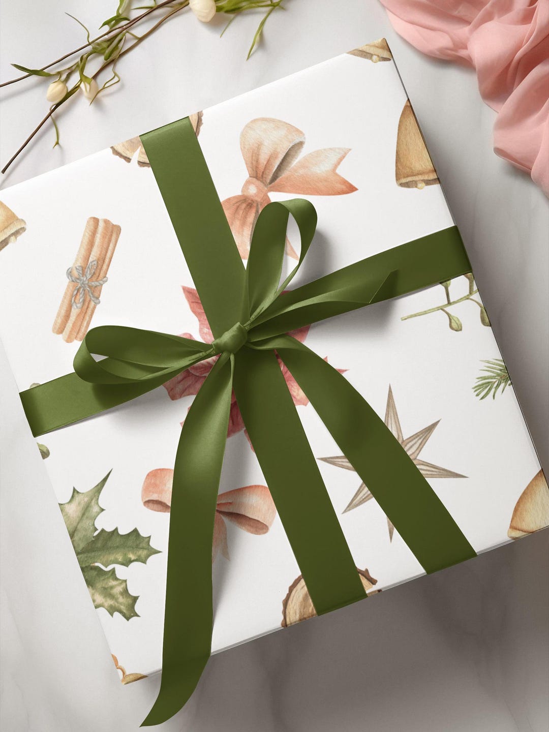 Elegant Christmas Wrapping Paper Set of 3 Sheets Luxury Gift Wrap for ...