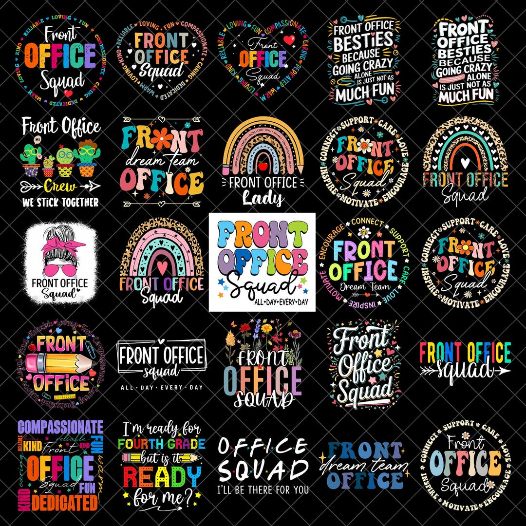 Front Office Png Bundle, Front Office Dream Team Png, School Secretary ...