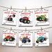 Monster Truck Valentine’s Day Cards for Kids, Funny Classroom ...