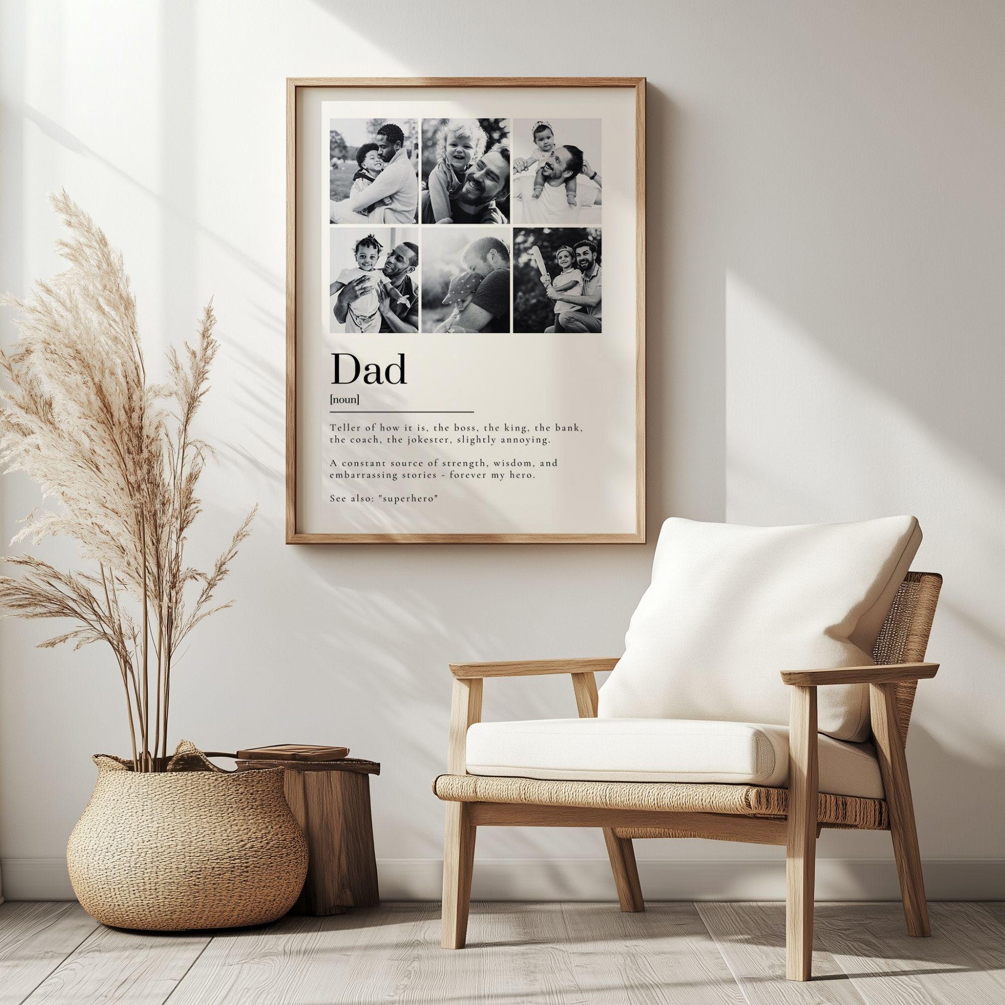 Dad Definition Poster Dad Gift Dad Definition Template Dad Photo ...