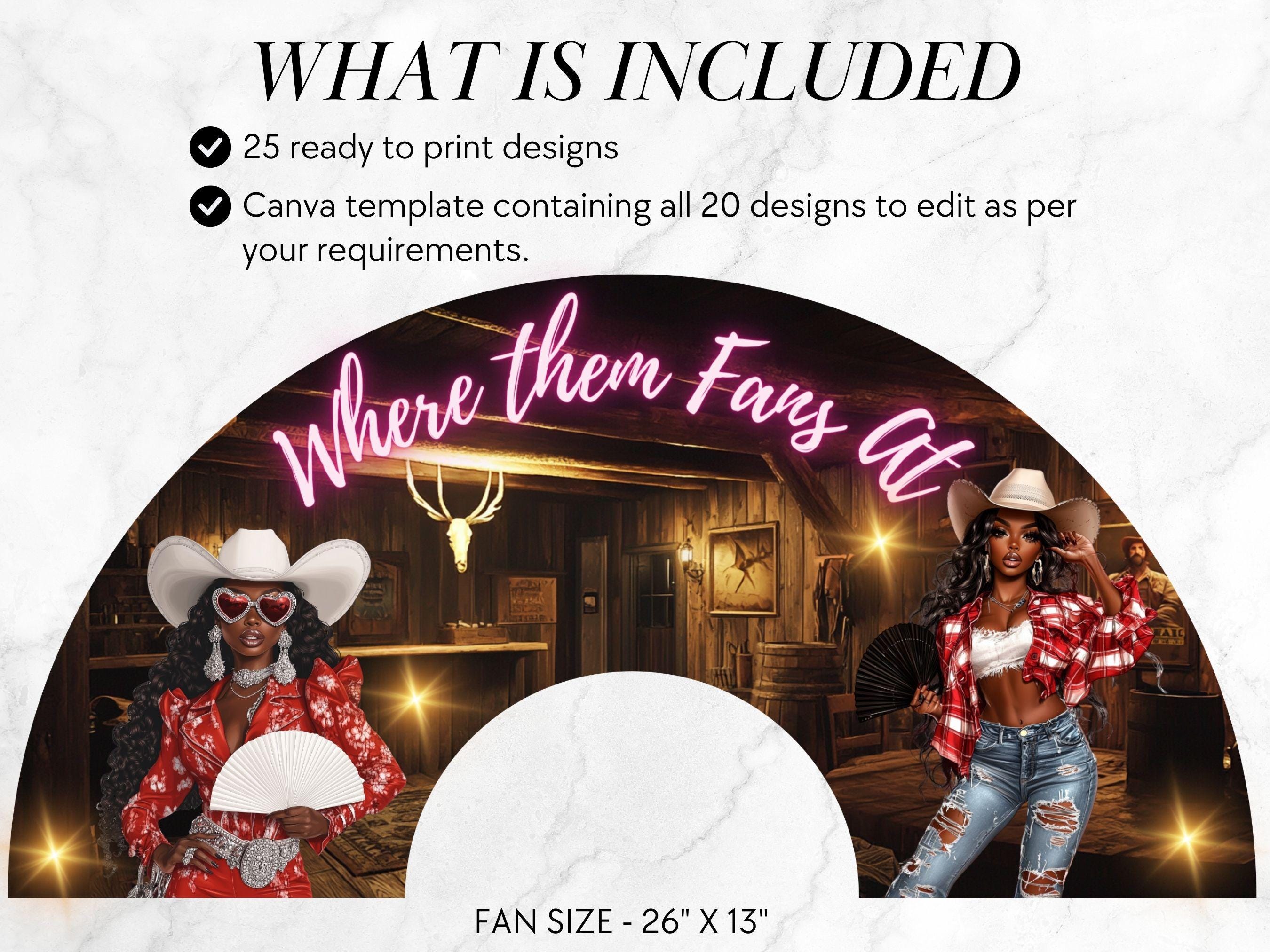 25 Clack Fan Templates Trail Ride Editable Clack Hand Fan Template ...