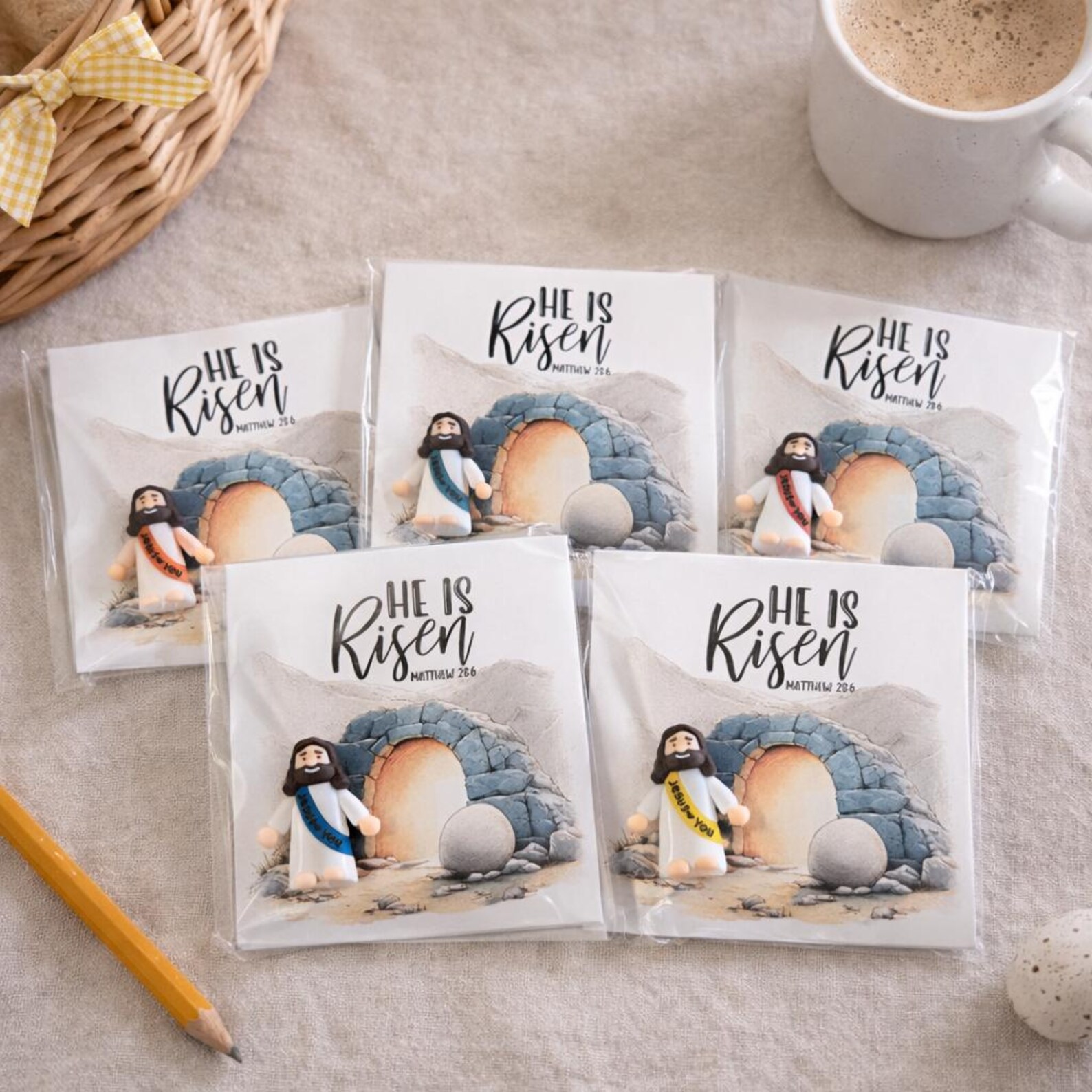 Christian Easter Favor Cards Mini Jesus Pocket Cards Church Gifts for ...